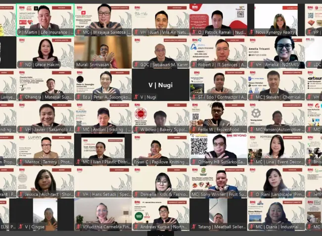 BNI Chapter Garuda’s Virtual Soft Launch